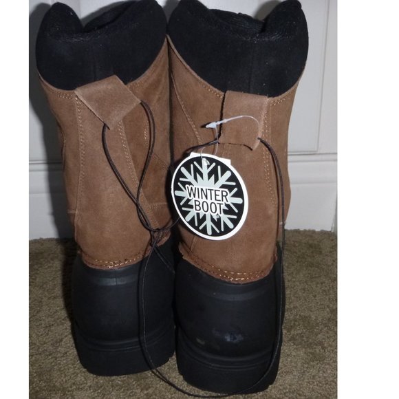 Falls Creek Shoes Mens Falls Creek Banff Zip Up Winter Snow Boots